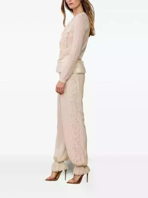 LoveShackFancy Lace-detail Trousers