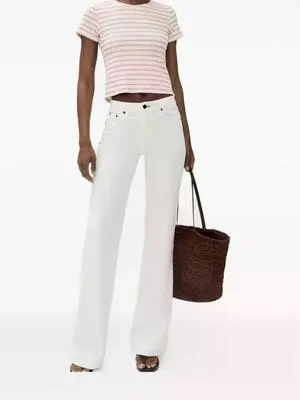 ASKK NY Wide-leg Cuffed Hem Jeans