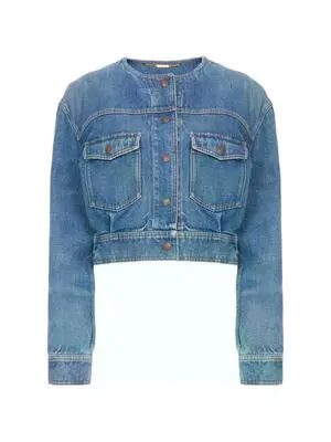 Women's Collarless Denim Jackets