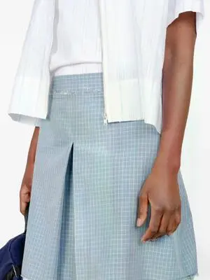 CAMIEL FORTGENS Checked Mini Pleated Skirt