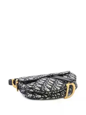 Dior Saddle Handbag Oblique Canvas Medium - Blue
