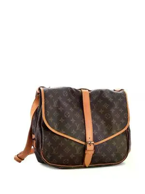 LOUIS VUITTON Saumur Handbag Monogram Canvas 35
