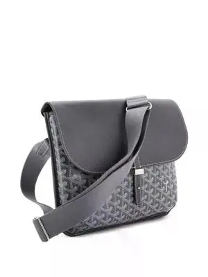 Goyard Coursier Messenger Bag Coated Canvas And Leather - Grey