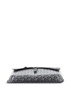 Goyard Coursier Messenger Bag Coated Canvas And Leather - Grey