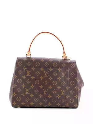 LOUIS VUITTON Cluny Top Handle Mm Monogram Canvas Shoulder Bag - Brown