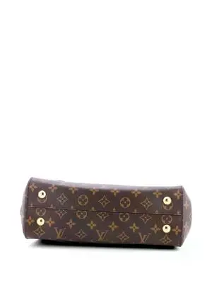 LOUIS VUITTON Cluny Top Handle Mm Monogram Canvas Shoulder Bag - Brown