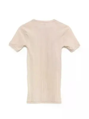 BASERANGE Heart Detail T-shirt - Neutrals