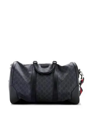 Gucci Convertible Duffle Bag Gg Coated Canvas Medium