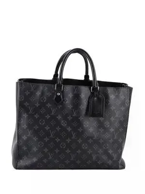 LOUIS VUITTON Grand Sac Monogram Eclipse Canvas Tote Bag
