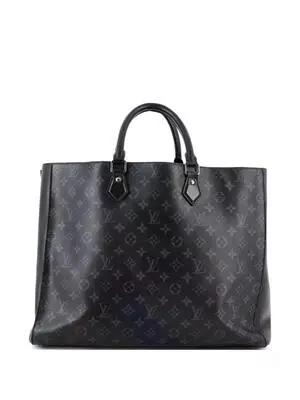 LOUIS VUITTON Grand Sac Monogram Eclipse Canvas Tote Bag