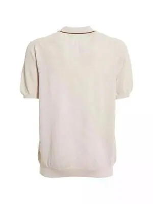 GRAN SASSO Collared Knit T-shirt - Neutrals