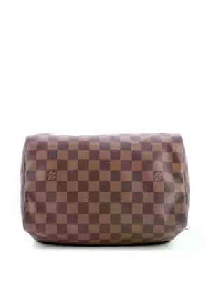 LOUIS VUITTON Speedy Handbag Damier 25 Satchel - Brown