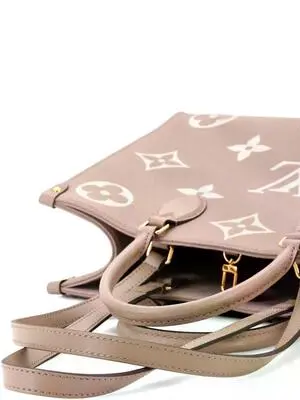 LOUIS VUITTON Onthego Tote Bicolor Monogram Empreinte Giant Mm Shoulder Bag - Neutrals