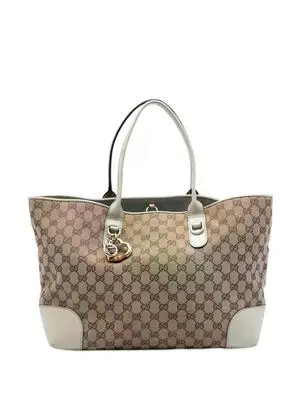 Gucci Gg Canvas Heart Bit Tote Bag