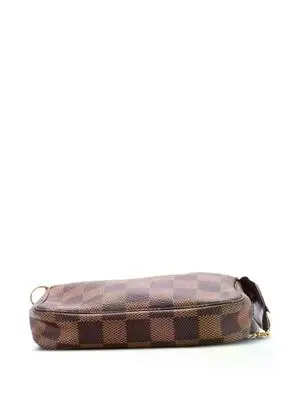 LOUIS VUITTON Pochette Accessoires Damier Ebene Mini Clutch