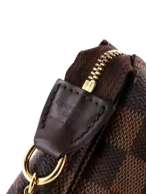 LOUIS VUITTON Pochette Accessoires Damier Ebene Mini Clutch