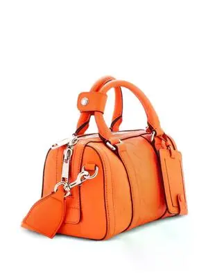 Gucci Duffle Bag Jumbo Gg Embossed Leather Mini Travel Bag - Orange