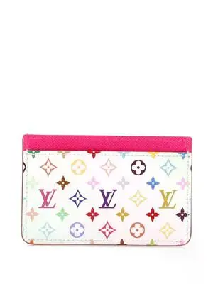 LOUIS VUITTON X Takashi Murakami Monogram Multicolor With Leather Card Holder
