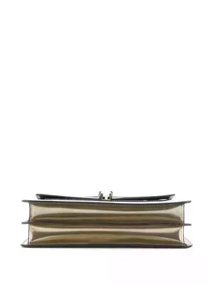 BVLGARI Serpenti Forever Patent Medium Shoulder Bag - Gold