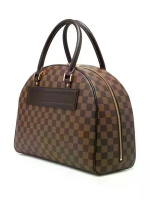 LOUIS VUITTON 2001 Damier Ebene Nolita Handbag - Brown