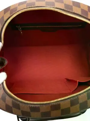 LOUIS VUITTON 2001 Damier Ebene Nolita Handbag - Brown