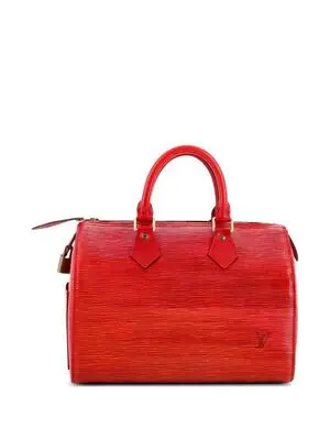 LOUIS VUITTON Speedy Handbag Epi Leather 25 - Red