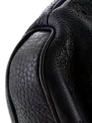LOUIS VUITTON Selene Handbag Mahina Leather Pm Hobo Bag - Black