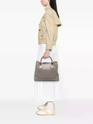Gucci 2016-2026 Medium Leather Diana Tote Bag - Brown