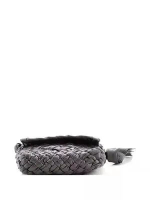 Bottega Veneta Kalimero Citta Intrecciato Plisse Shoulder Bag - Grey