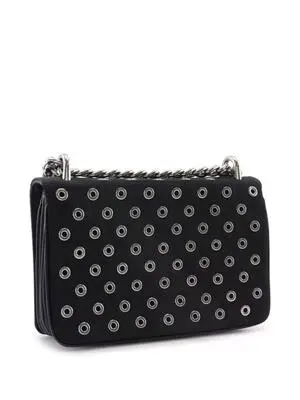 Prada Tessuto Grommet Shoulder Bag