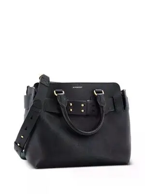 Burberry Medium Leather Belted Tote Bag