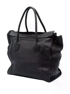 Celine 2010 Leather Envelope Luggage Tote Bag