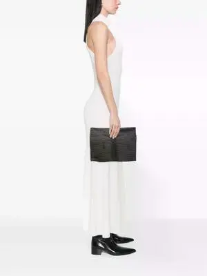 Hermès 1990-2010 Herline Clutch Bag - Grey