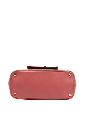 Prada Saffiano Lux Galleria Satchel - Pink