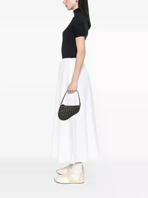 Dior 2001 Mini Diorissimo Canvas Saddle Pochette - Black