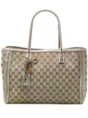 Gucci Gg Canvas Bella Tote Bag - Gold
