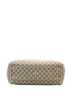 Gucci Gg Canvas Bella Tote Bag - Gold