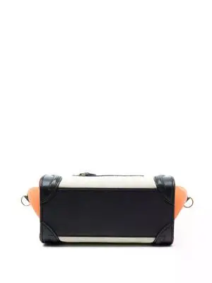 Celine 2014 Nano Tricolor Luggage Tote - Brown