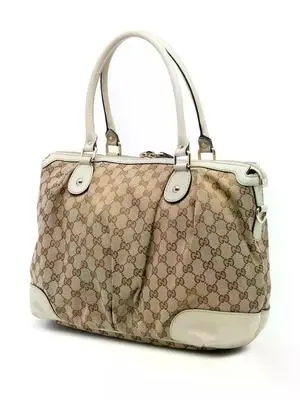 Gucci Gg Canvas Sukey Satchel - Neutrals