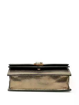 Saint Laurent 2018 Medium Metallic Monogram Sulpice Crossbody Bag - Brown