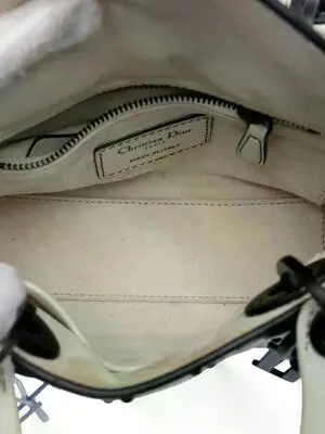 Dior Ultra Matte Cannage Studded Lady Satchel - Black