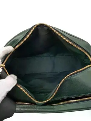 LOUIS VUITTON 2001 Taiga Reporter Pm Crossbody Bag - Green