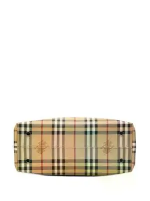 Burberry Haymarket Check Coated Canvas Tote Bag