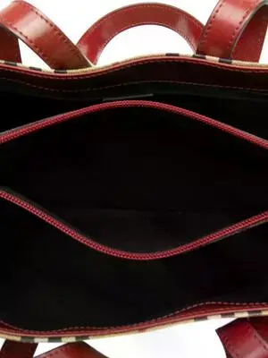 Burberry Haymarket Check Coated Canvas Tote Bag