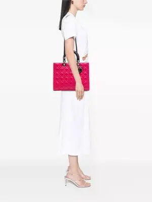 Dior 2014 Large Lady Satchel - Pink
