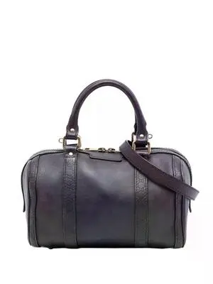 Gucci Ssima Trimmed Leather Joy Boston Bag Satchel - Purple