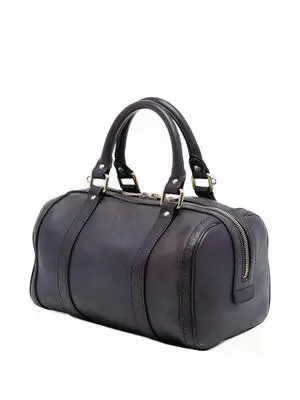 Gucci Ssima Trimmed Leather Joy Boston Bag Satchel - Purple