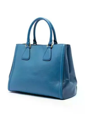 Prada Saffiano Lux Galleria Satchel - Blue
