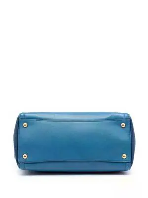 Prada Saffiano Lux Galleria Satchel - Blue