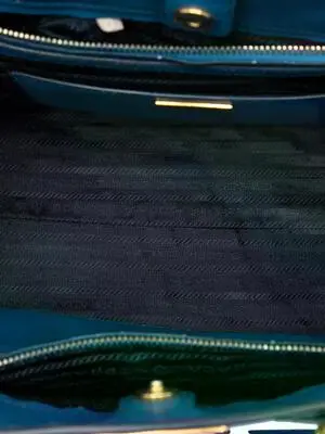 Prada Saffiano Lux Galleria Satchel - Blue